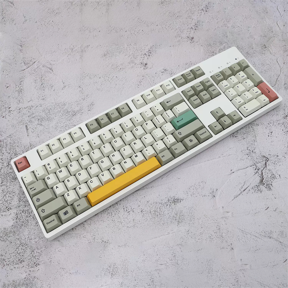 9009 Keycaps 134 Keys Cherry Profile Retro Style Dye Sublimation PBT ...