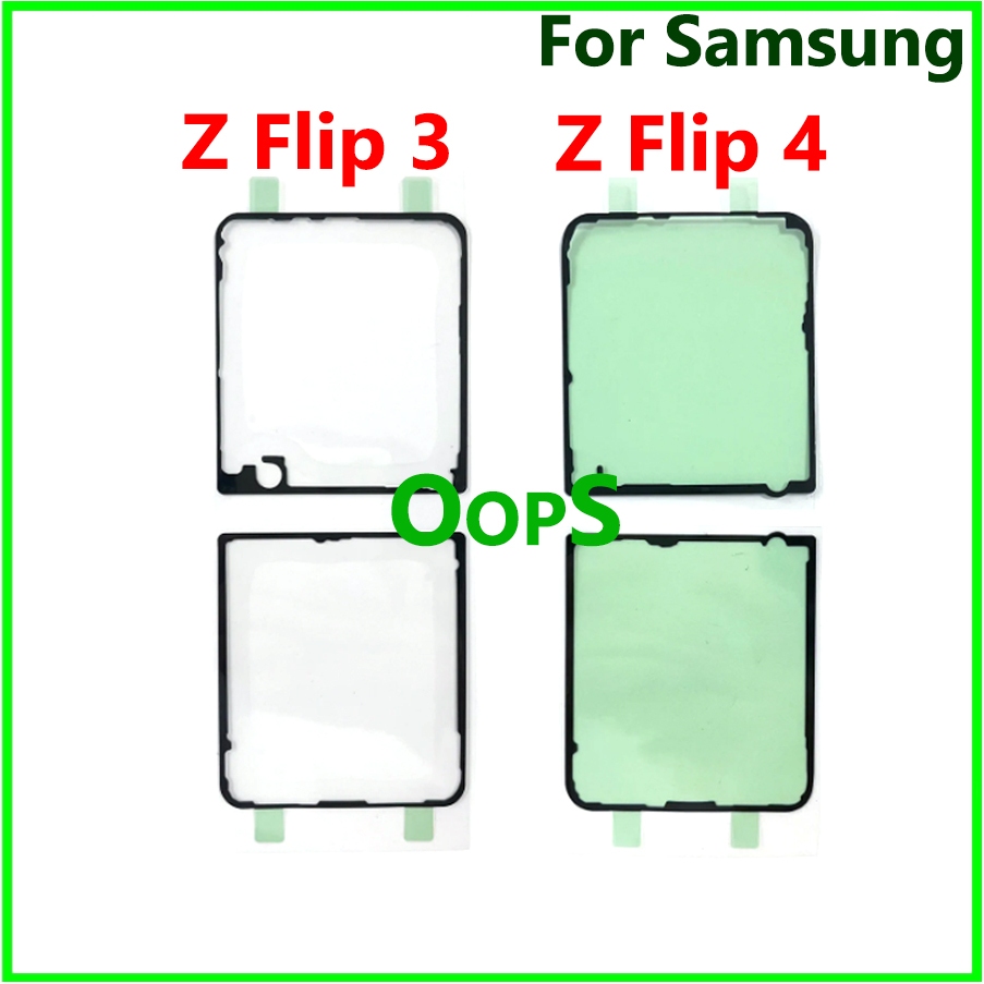 สําหรับ Samsung Z Flip 3 4 5 F711 F721 ฝาหลังแบตเตอรี่ที่อยู่อาศัยสติกเกอร์กาวกันน้ํา | Shopee ...