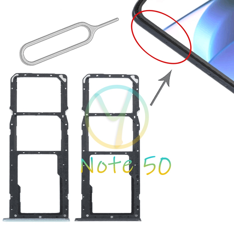 ถาดซิมการ์ดสําหรับrealme Note 50 RMX3834 ซิมการ์ดเชื่อมต่อซ็อกเก็ตที่ ...