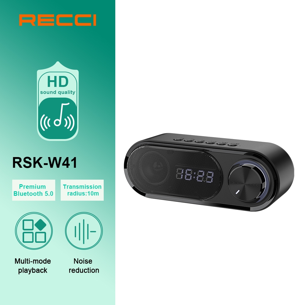 Recci RSK-W41 Bluetooth speaker Clock ลําโพงบลูทูธ นาฬิกา ลําโพงไร้สาย รุ่นไร้สาย 5.0 | Shopee ...