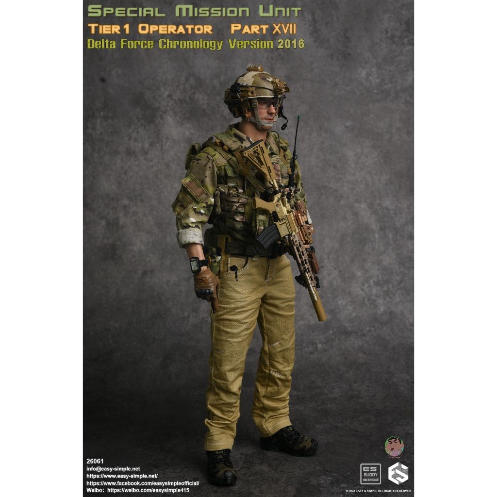 Easy & Simple 1/6 26061 SMU Tier1 Operator Part XVII Delta Force ...