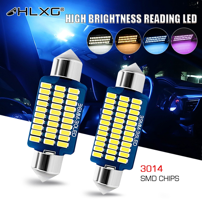 2x T10 หลอดไฟ LED W5W Festoon ไฟ LED โดม 31 มม.36 มม.39 มม.41 มม.ภายในรถแผงไฟโดมหลอดไฟป้าย ...