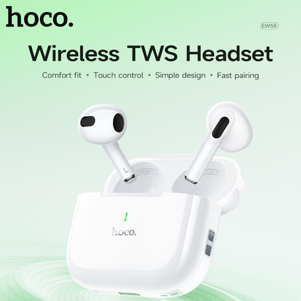 Hoco EW58 หูฟังบลูทูธไร้สาย True APs3 หูฟัง TWS หูฟังไมโครโฟนในตัวหูฟัง ...