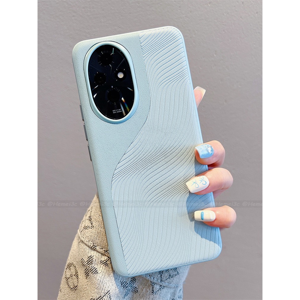 สําหรับ Honor 200 Pro Casing เคสโทรศัพท์หนังหยัก | Shopee Thailand