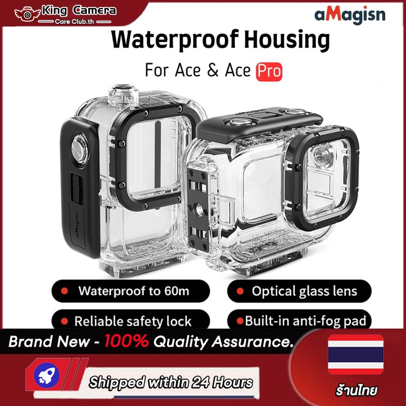 【ร้านไทย】Magisn กรณีดําน้ําสําหรับ Insta360 Ace Pro 60m กรณีกันน้ํา ...
