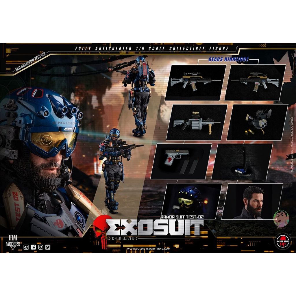 Soldierstory 1/6 SS125 EXO-SKELETON ARMOR SUIT TEST-02 Action Figure ...