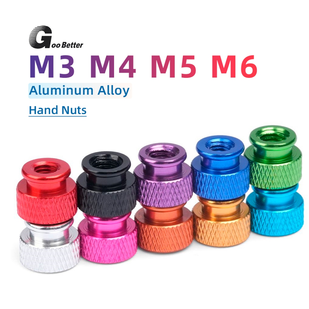 Colourful Knurled Thumb Nut Aluminium Allo Hand Grip Knob M3 M4 M5 M6 ...