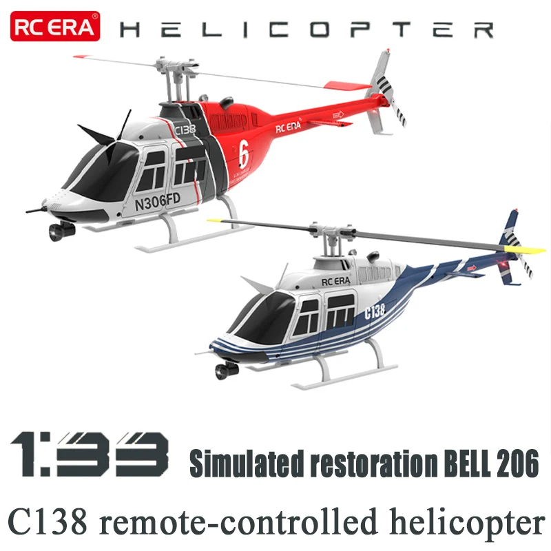 RC ERA C138 Bell 206 2.4G 6CH 6 แกน Gyro 1:33 Scale ความสูงถือ ...