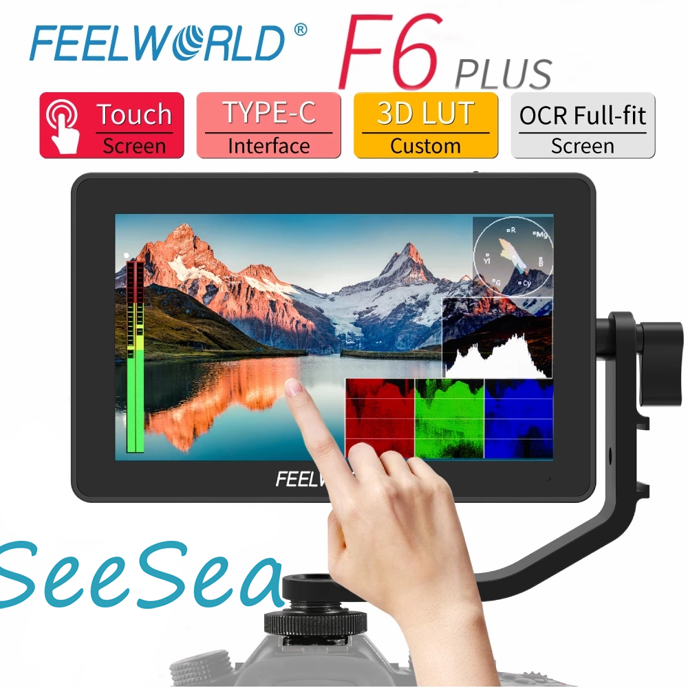 Feelworld F6 Plus 6 นิ้ว 3D LUT HDMI IPS หน้าจอสัมผัส กล้องวิดีโอ สนาม ...