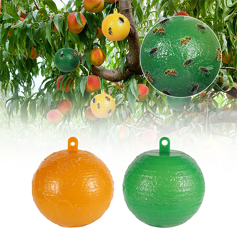 1/3 ชิ้น 8 ซม.แขวนผลไม้ Fly Traps แมลง Fly Catcher ยุง Killler Pest ...
