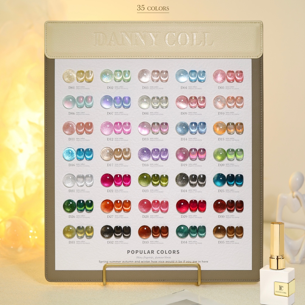 สินค้าพร้อมส่งในไทย Danny Coll สีเจลลูกแก้วแคทอาย เซ็ตสีลูกแก้ว 35 สี ...