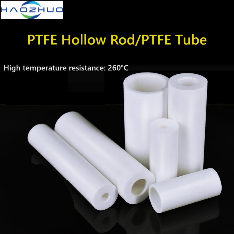 1m สีขาว Ptfe หลอด Polytetrafluoroethylene Hollow Rod Teflon Hard Tube Ptfe ปลอกสภาพแวดล้อมปลอด ...