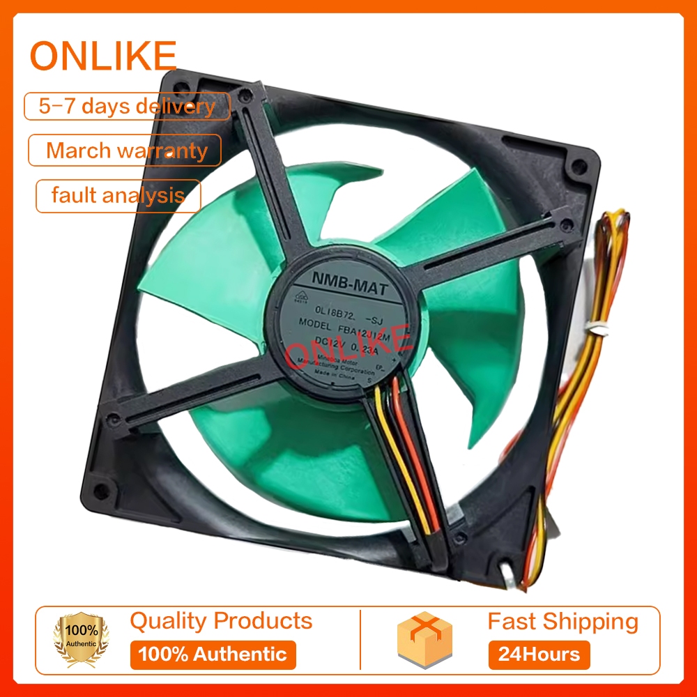 รุ่น FBA12J12M DC12V 0.23A สําหรับ Haier Midea ตู้เย็นตู้แช่แข็งพัดลมระบายความร้อนมอเตอร์ตู้เย็น ...
