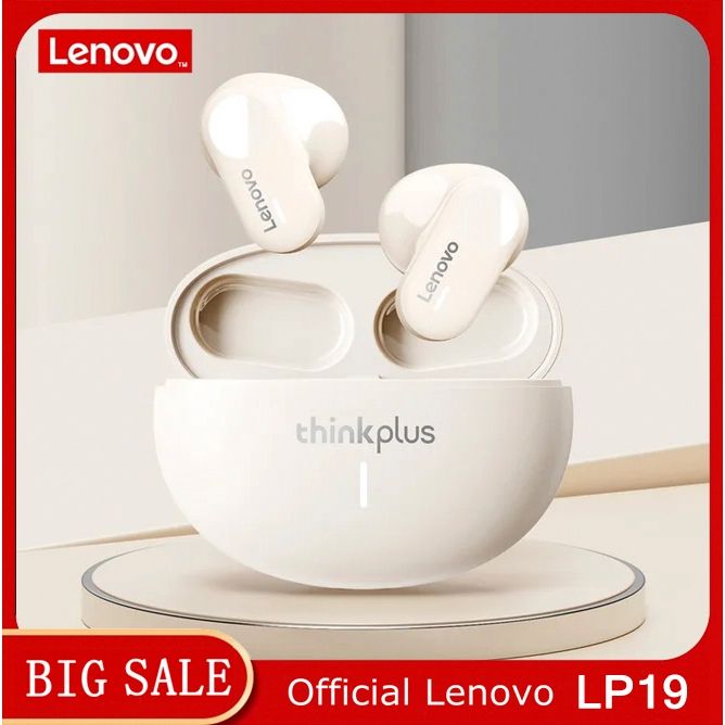 Original Lenovo LP19 หูฟังบลูทูธ 5.1 TWS หูฟังไร้สายกีฬาไมโครโฟน HD คู่ ...