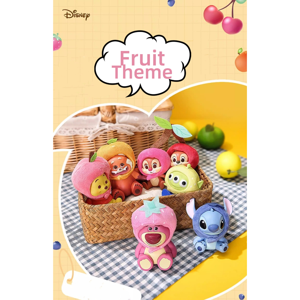 Miniso Disney Fruit Theme Blind Boxs Toy Collection GiftLotso Stitch ...