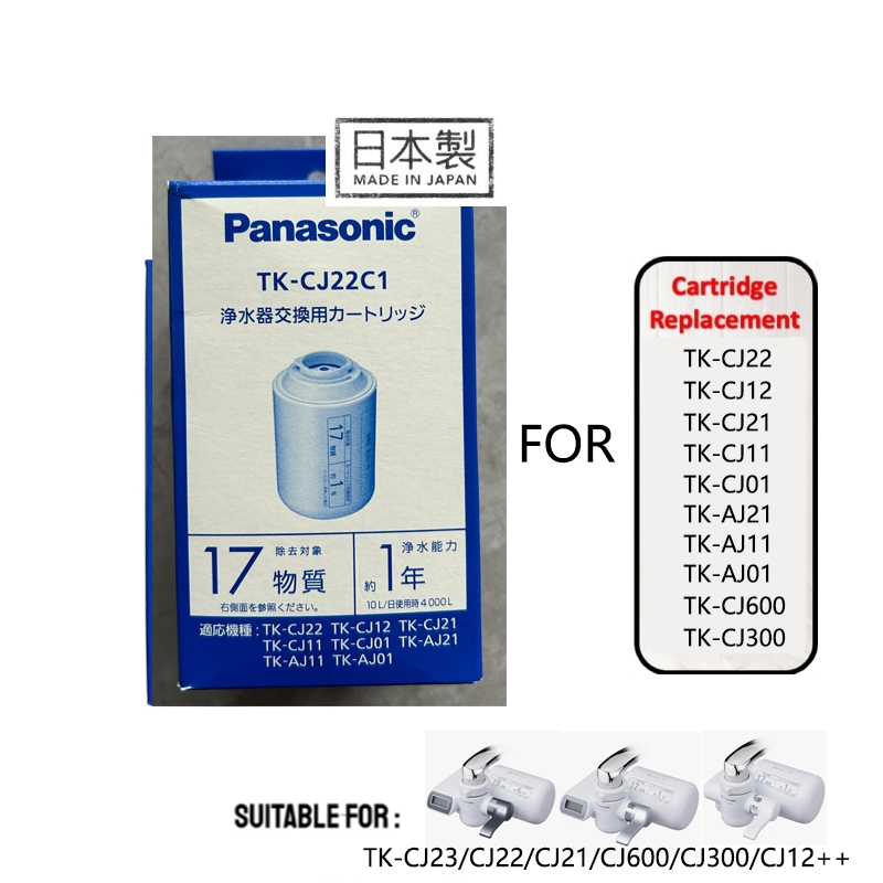 ญี่ปุ่น Original เครื่องกรองน้ํา Panasonic Lesheng ยี่ห้อ TK-CJ22C1 TK-CJ600 ไส้กรองทดแทน TK ...