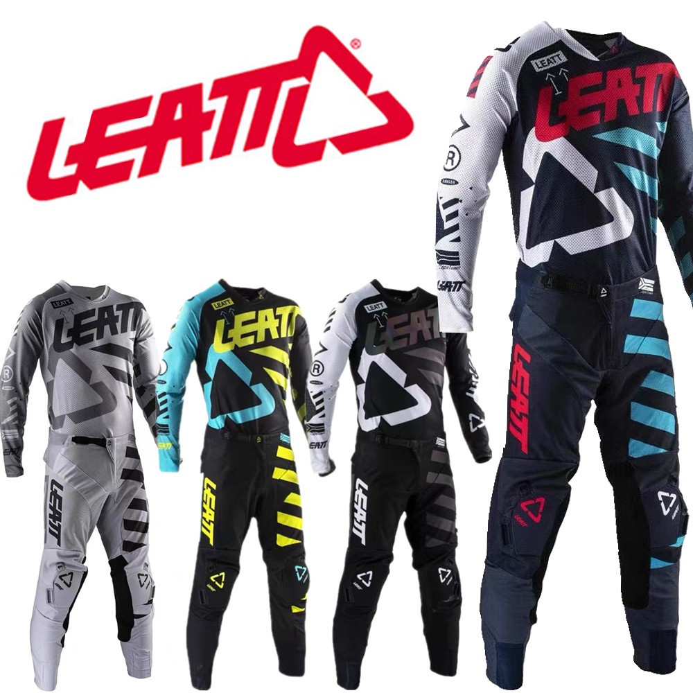 Leatt BLACK ENDURO Gear Set Dirt Bike เสื้อผ้า Off Road สําหรับแก๊ส ...