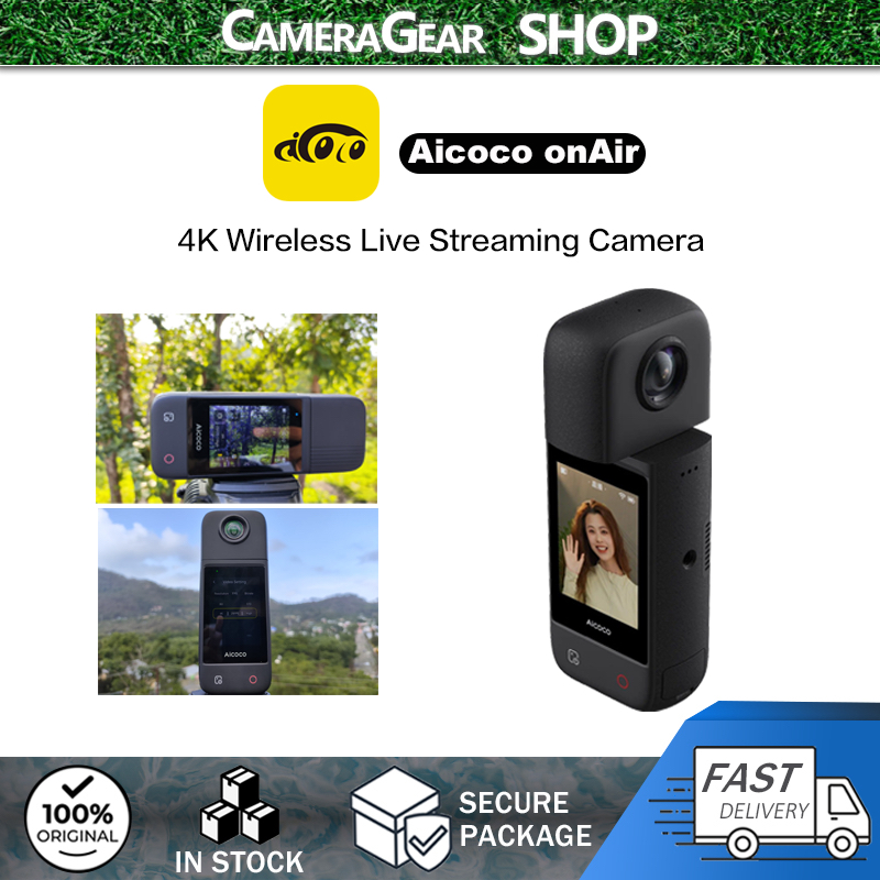 Aicoco onAir 4K Wireless Live Streaming Camera | Shopee Thailand