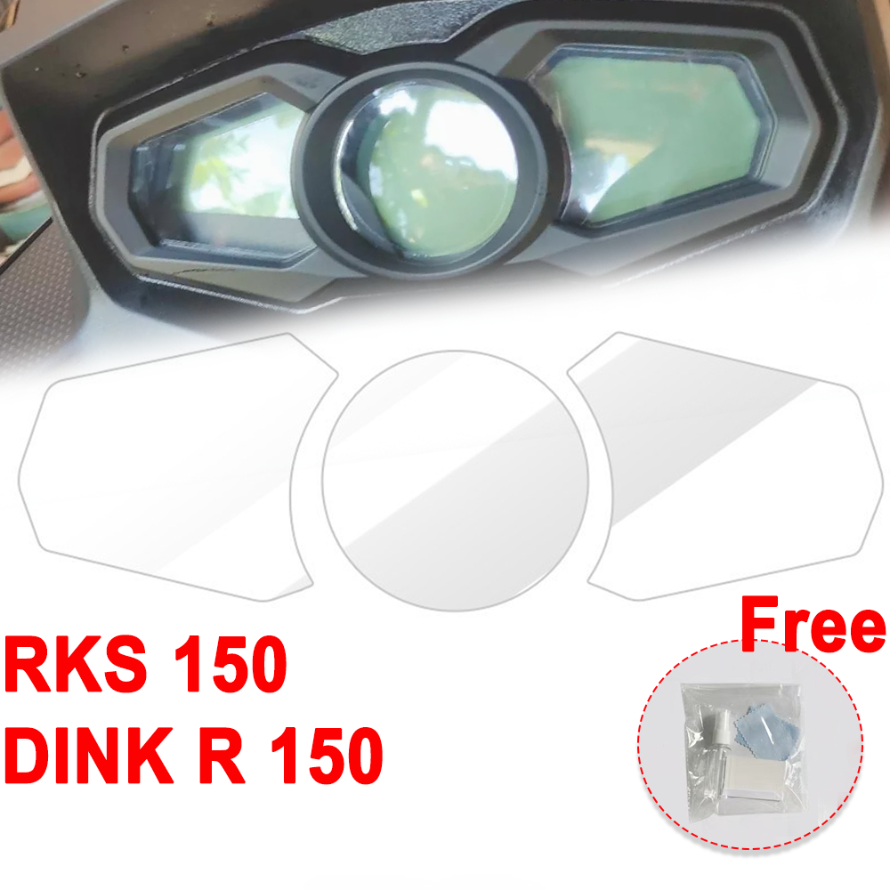 แผงฟิล์มความละเอียดสูงสําหรับ KYMCO dink r 150 RKS150 มาตรวัดความเร็วรถจักรยานยนต์ Guards ฟิล์ม ...