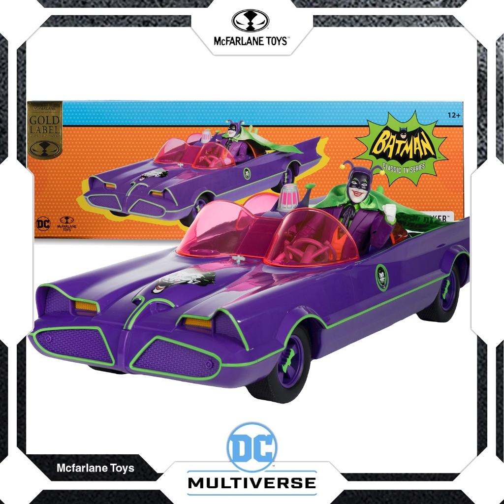 ของเล่น McFarlane BATMOBILE & THE JOKER (BATMAN 66′) GOLD LABEL 2PKDC ...
