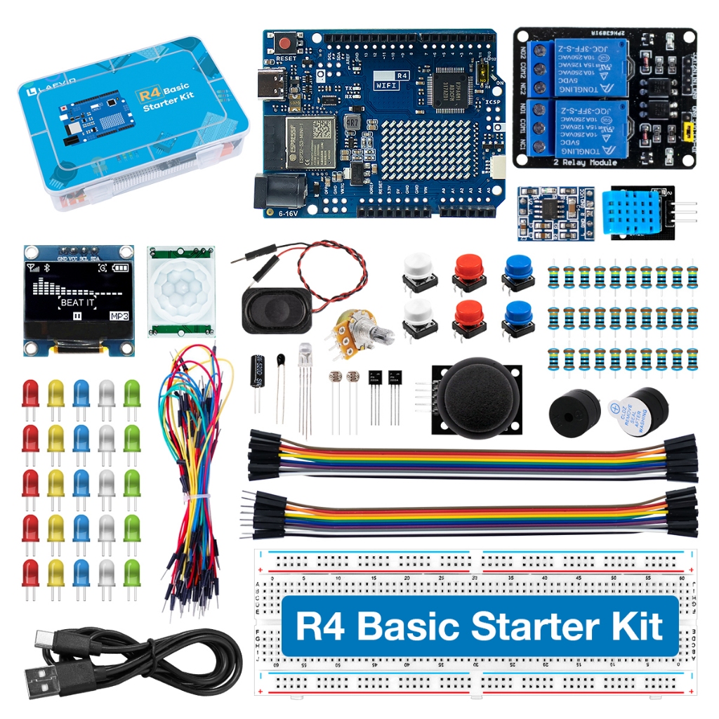 Lafvin Arduino UNO R4 Basic Starter Kit พร้อมเครื่องจ่ายขนมปัง DHT11 WIFI IOT ควบคุม | Shopee ...
