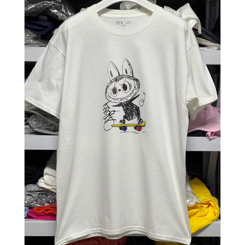 Uniqlo UT Bubble Mart Labubu เสื้อยืดแขนสั้นพิมพ์ลาย 448723 | Shopee ...