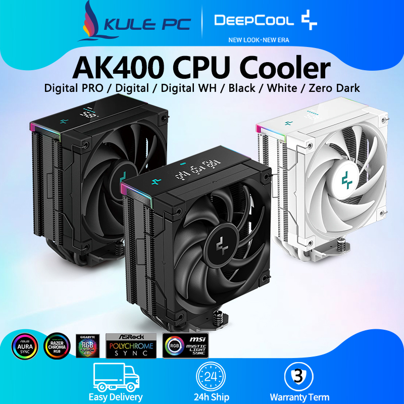 Deepcool AK400 Digital Pro/ดิจิตอล/ดิจิตอล WH CPU Air Cooler 4 ท่อความ ...
