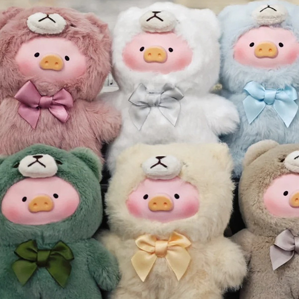 สินค้าใหม่พร้อมสต็อกกระป๋องหมู LuLu Retro Teddy Toy Store ไวนิลจี้ ...