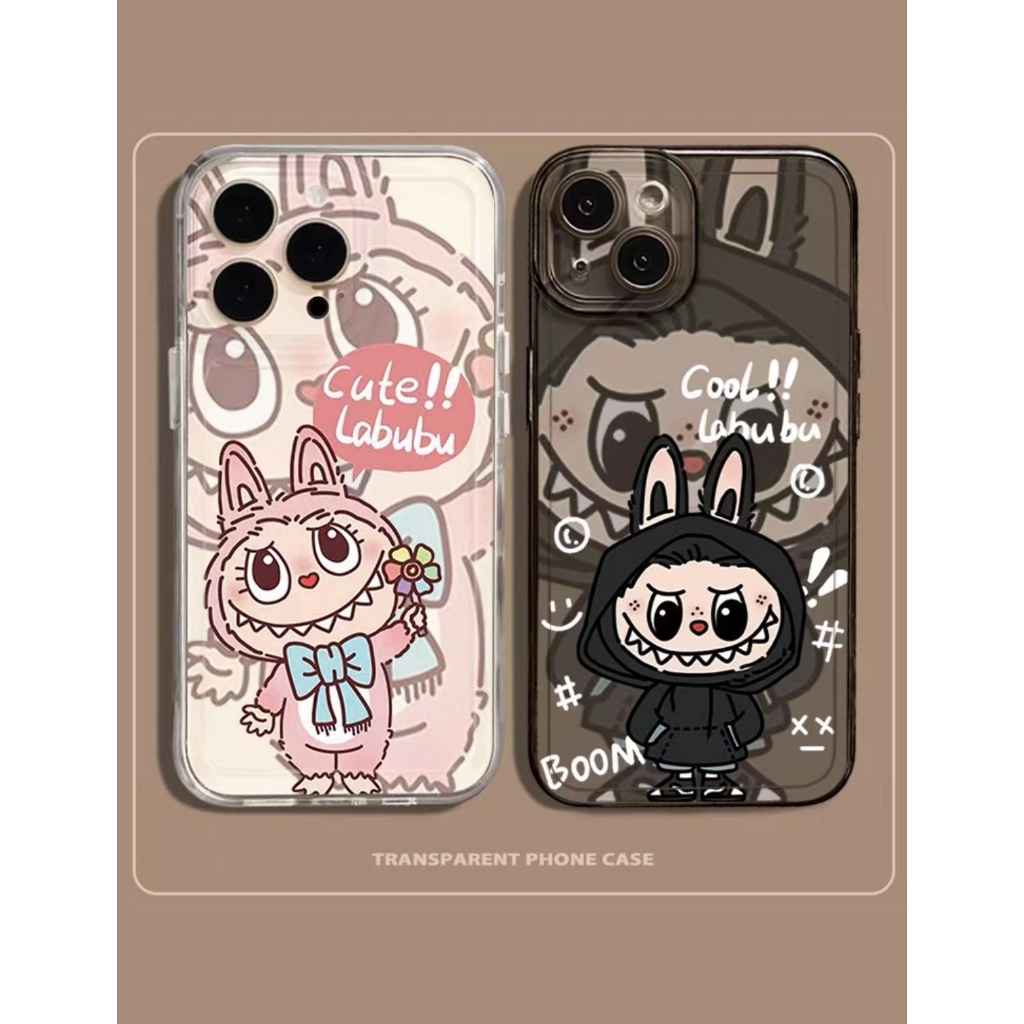 P POPMART Labubu Apple เคสโทรศัพท์กันกระแทกคู่ของขวัญผลิตภัณฑ์ใหม่ ...