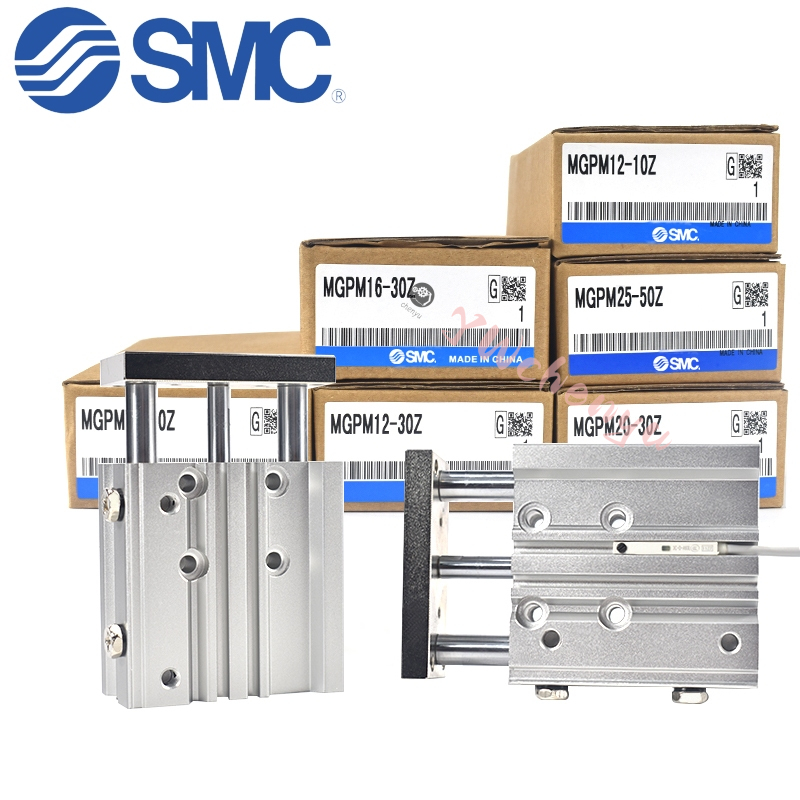 SMC กระบอก 3แกน 3แท่ง MGPM12 MGPM16 MGPM20 MGPM25 MGPM32-10 20 25 30 40 50 75 100 Z ใหม่ MGPM ...