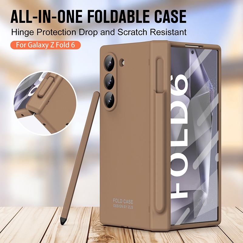 Zfold6 Casing Case สําหรับ Samsung Galaxy Z Fold6 Z Fold5 Z Fold4 Pure ...