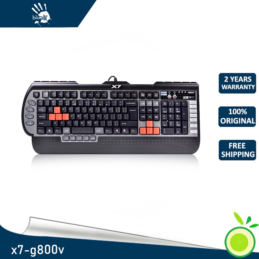 Bloody x7-g800v เกมคีย์บอร์ดมืออาชีพแบบมีสาย USB dance group เล่น P การ ...