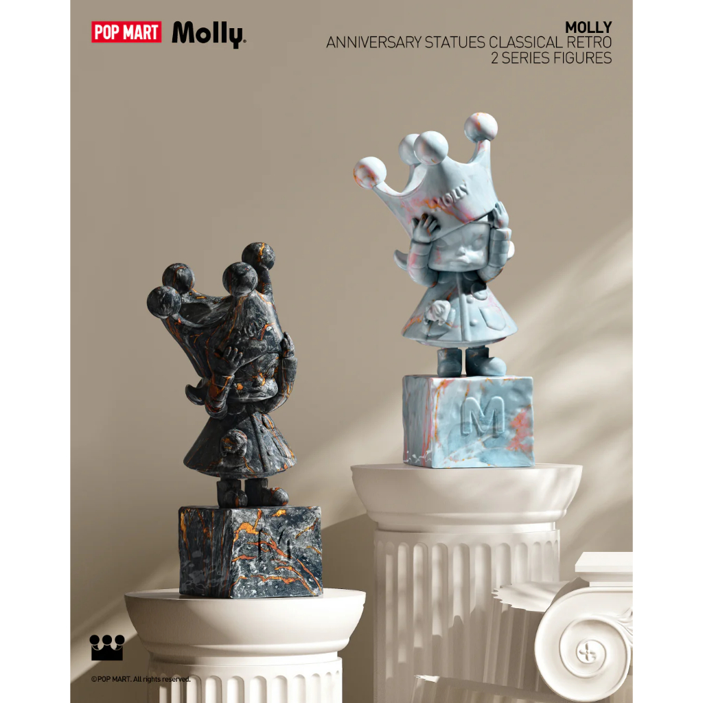 [รุ่นซีเคร็ท] POP MART Molly Anniversary Statues Classical Retro 2 ...