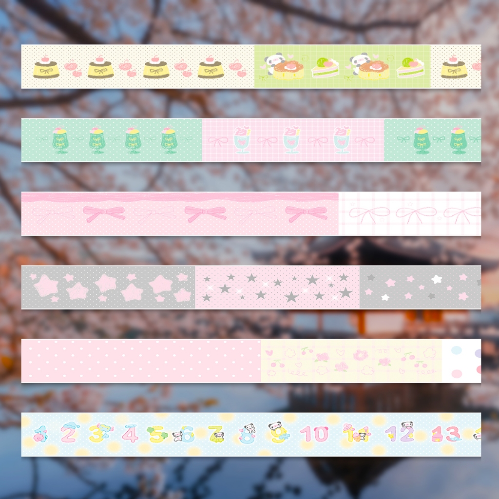Wakawaka Original Handbook Tape Roll Bow Ribbon Cute Handbook Tape 3m ...
