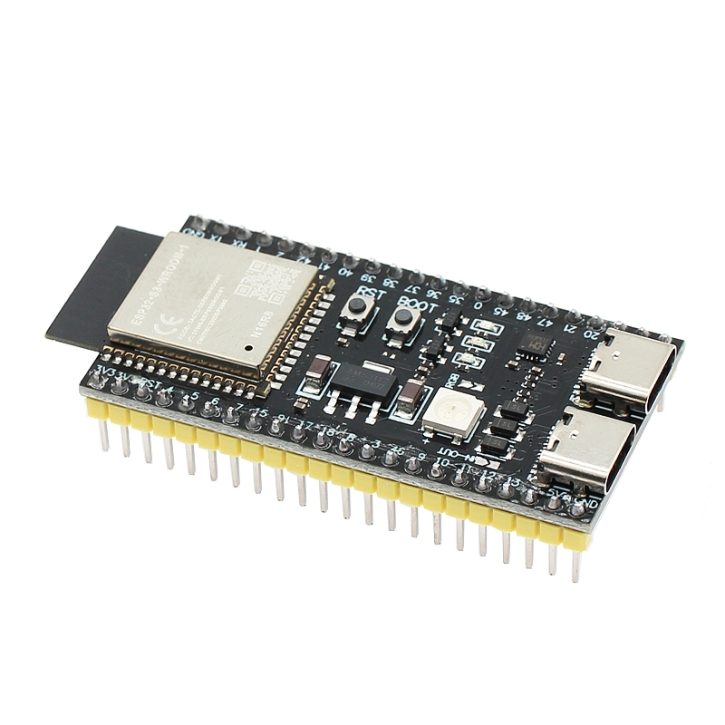 Esp32-s3 บอร์ดพัฒนา 2.4G Wifi โมดูลสําหรับ Arduino ESP IDF ESP32-S3-WROOM-1 N16R8 44Pin Type-C ...