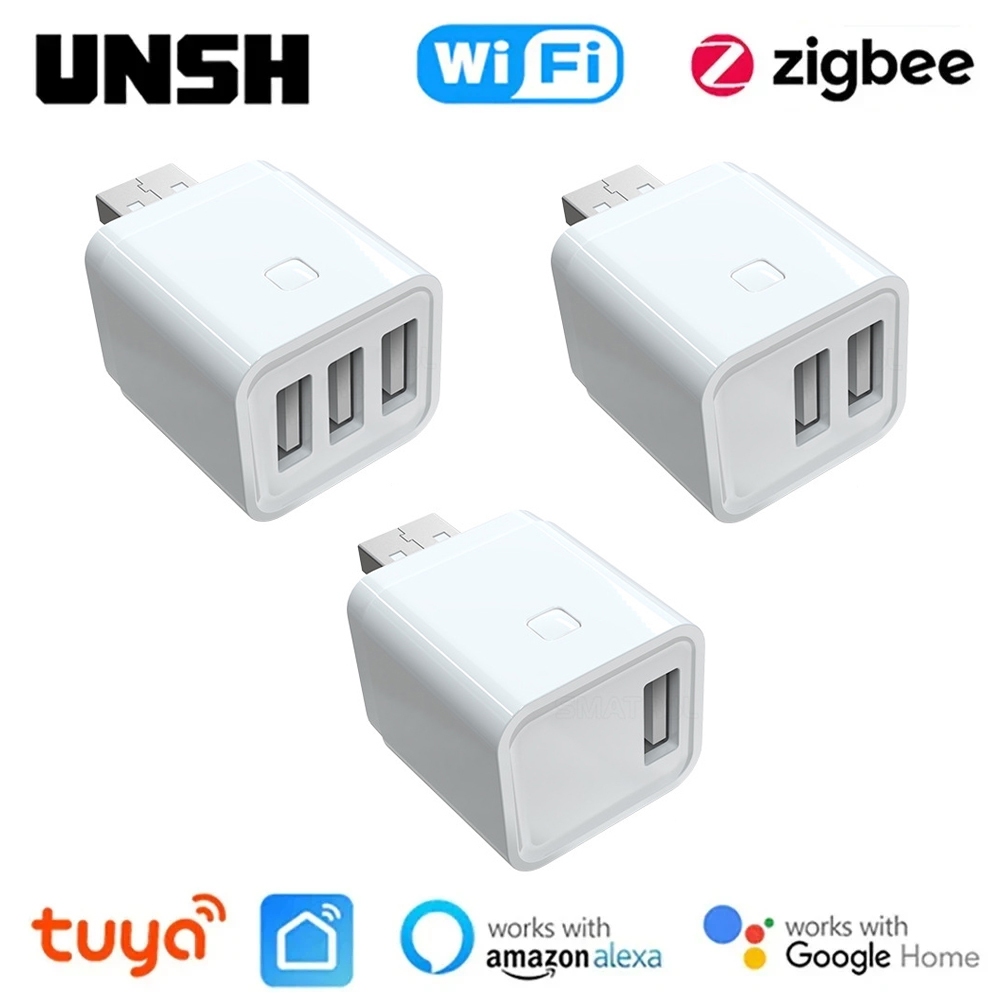 Tuya สมาร์ท WiFi/Zigbee Micro 1 2 3 USB Adaptor Switch 5V Mini USB ...