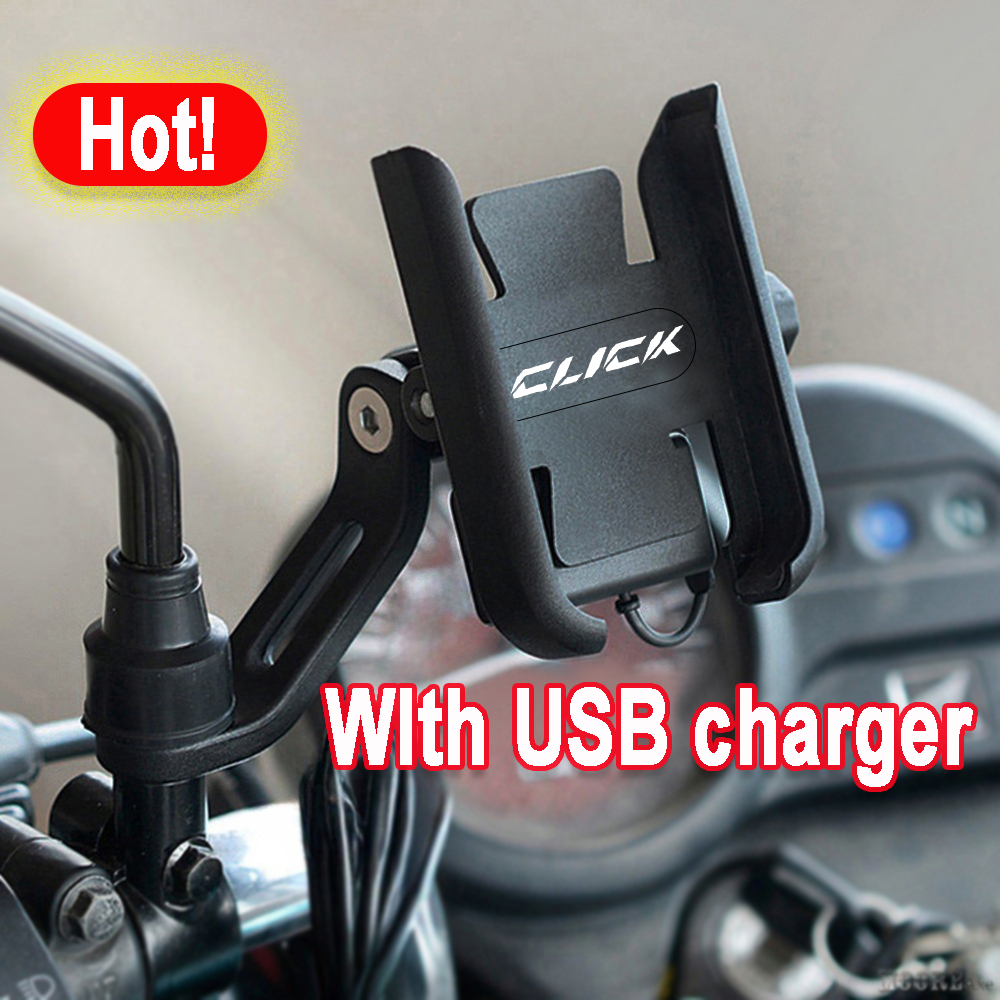 สําหรับ Honda CLICK 125i 150i V1 V2 160 ที่วางโทรศัพท์มอเตอร์ไซค์พร้อม ...