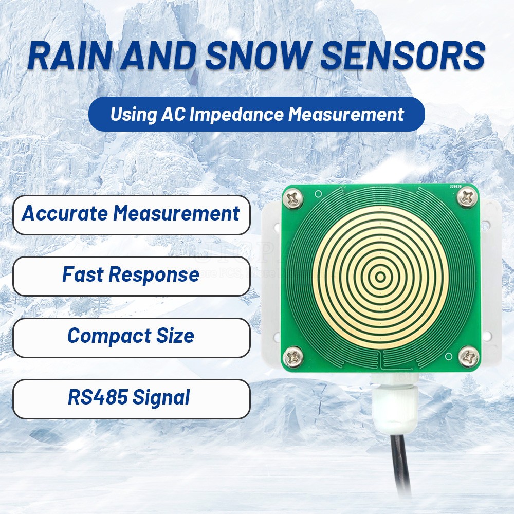 Rain และ Snow Sensor เครื่องส่งสัญญาณ IP65 เอาต์พุต RS485 0-2V 0-5V 0-10V 4-20mA สภาพอากาศ ...