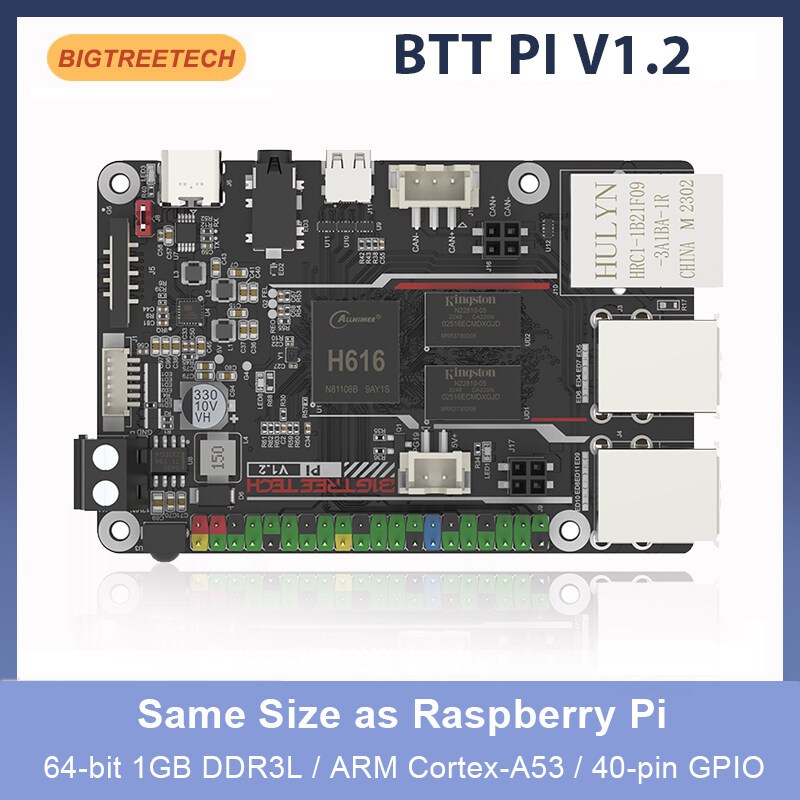 Bigtreetech BTT Pi V1.2 Board Quad Core Cortex-A53 2.4G WiFi 40Pin GPIO VS Raspberry Pi 3B สีส้ม ...