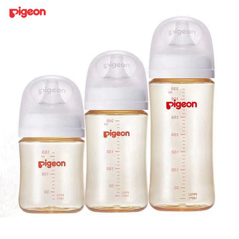 Pigeon SofTouchTM ขวดนม PPSU คอกว้าง ขวดนมคลาสสิก 5oz 8oz 11oz | Shopee Thailand