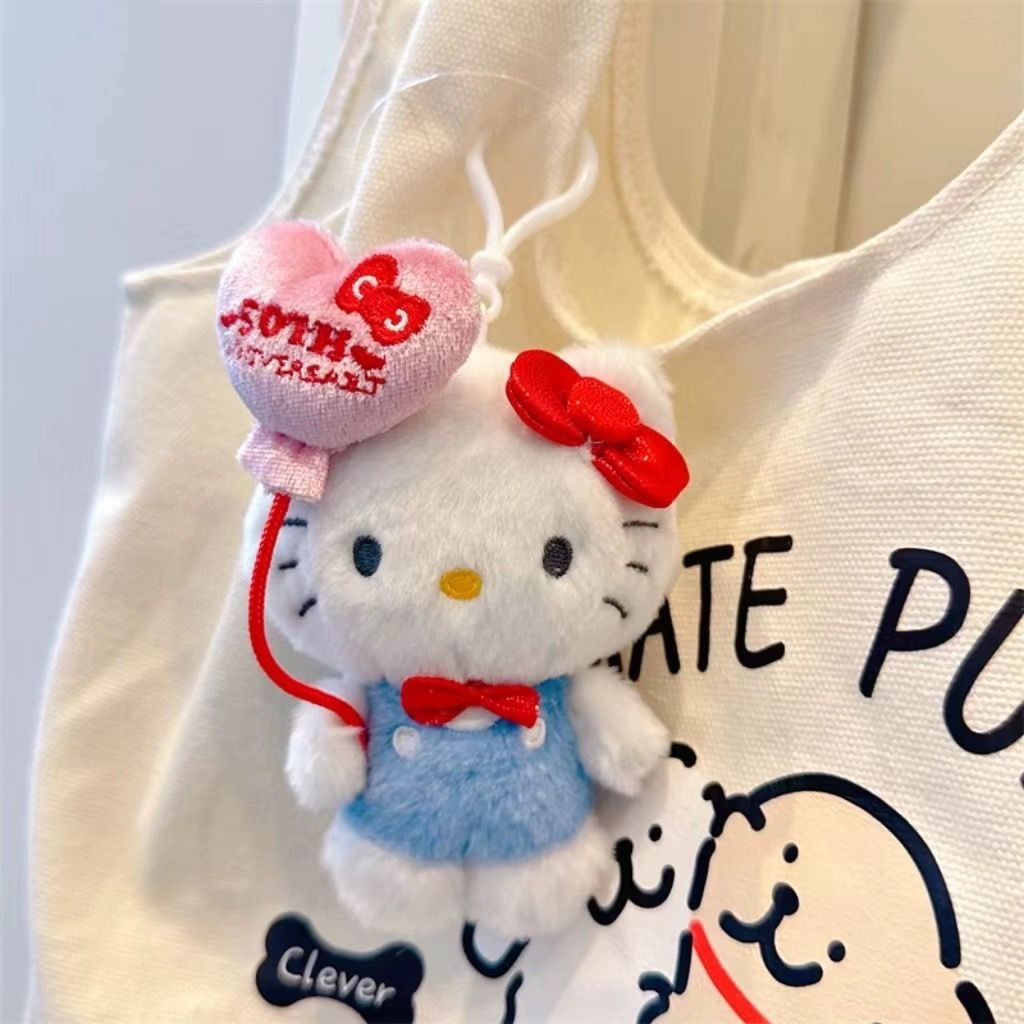 50 Th Hello Kitty ตุ๊กตาพวงกุญแจกระเป๋าเป้สะพายหลังกระเป๋าจี้สาว Hello ...
