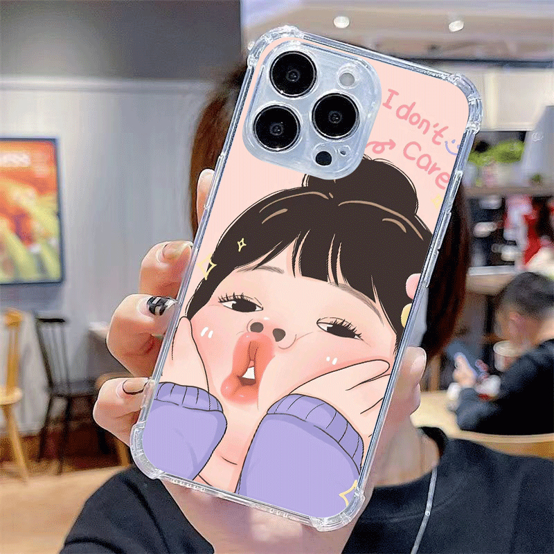 สําหรับ Xiaomi Mi 15 14T 14 13 13T 12 Lite 12T 12X 11T 10T Pro 5G NE น่ารักตลกสาว Doodle การ์ตูน ...