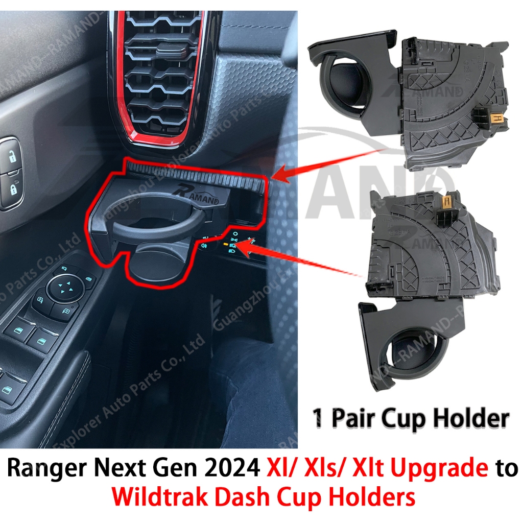 Ranger 2024 wildtrak cup Holders หนึ่งคู่, Ranger Next Gen T9 xls xlt ...