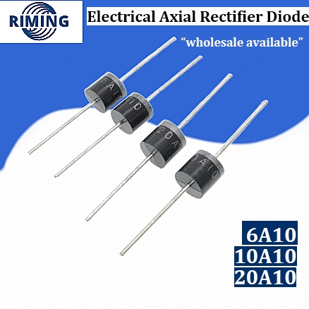 10pcs 10A10 6A10 20A10 R-6 DIP 6A 10A 20A 1000V ไฟฟ้า Axial Rectifier ไดโอด | Shopee Thailand