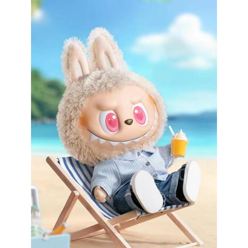ใหม่ POPMART LABUBU Summer LABUBU FLIP WIHT ME ตุ๊กตาไวนิลรูปตุ๊กตา ...