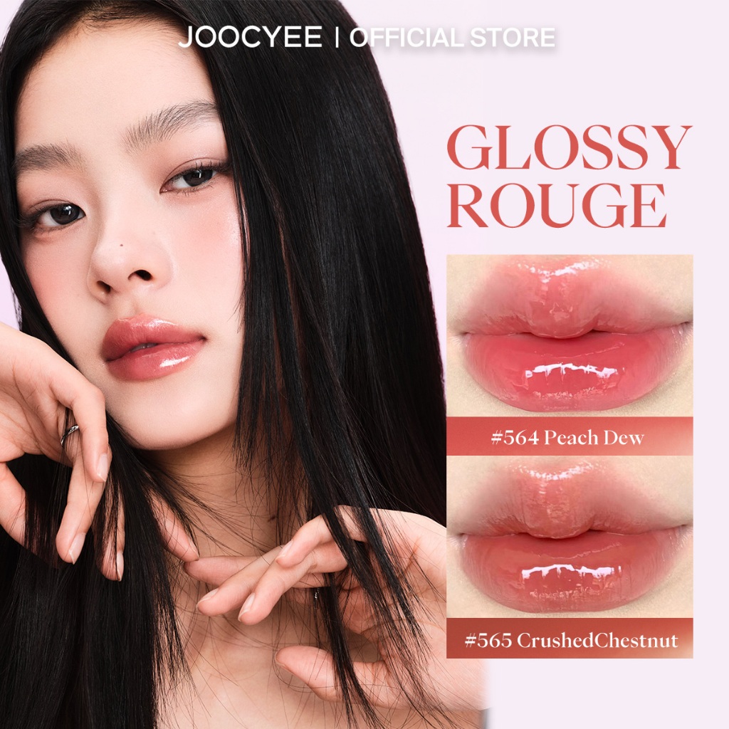 Jooyee GLOSSY ROUGE ความโปร่งใสสูง Light Flow Film Lock แต่งหน้า | Shopee Thailand