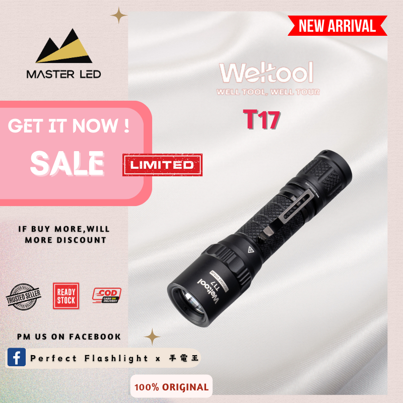 ไฟฉายที่สมบูรณ์แบบ Weltool T17 "Ironclad Virtue" ไฟฉายทนทาน | Shopee Thailand