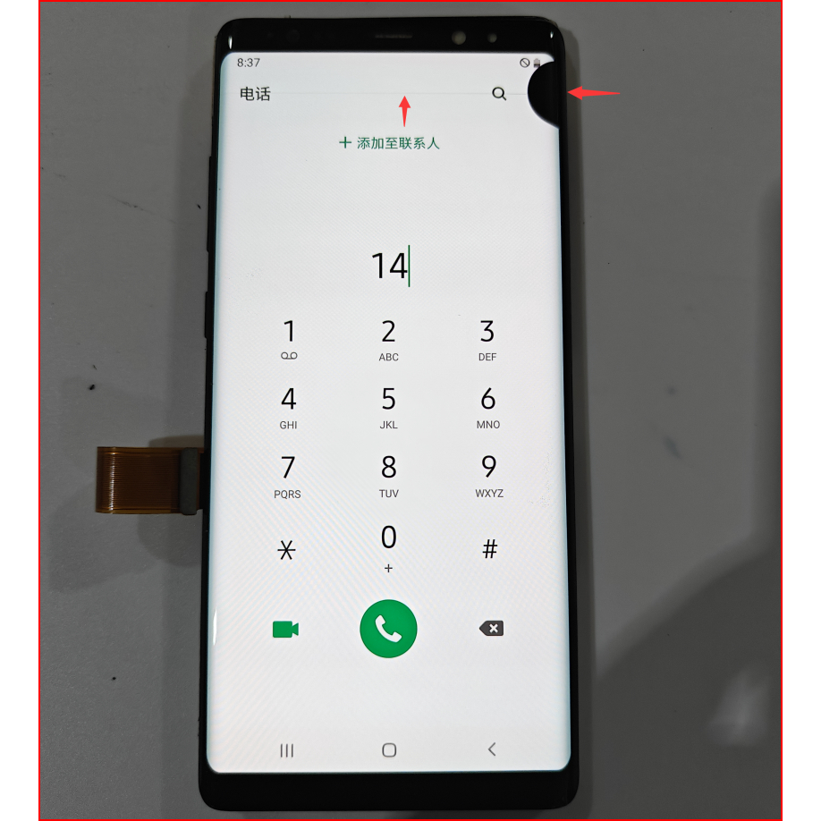 อะไหล่หน้าจอสัมผัสดิจิทัล LCD แบบเปลี่ยน สําหรับ Samsung Galaxy Note 8 ...