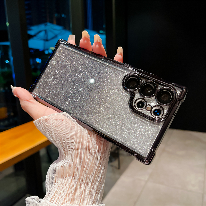 สําหรับ Samsung galaxy A55 A54 A34 A35 A25 A15 กรณีชุบถุงลมนิรภัยกัน ...