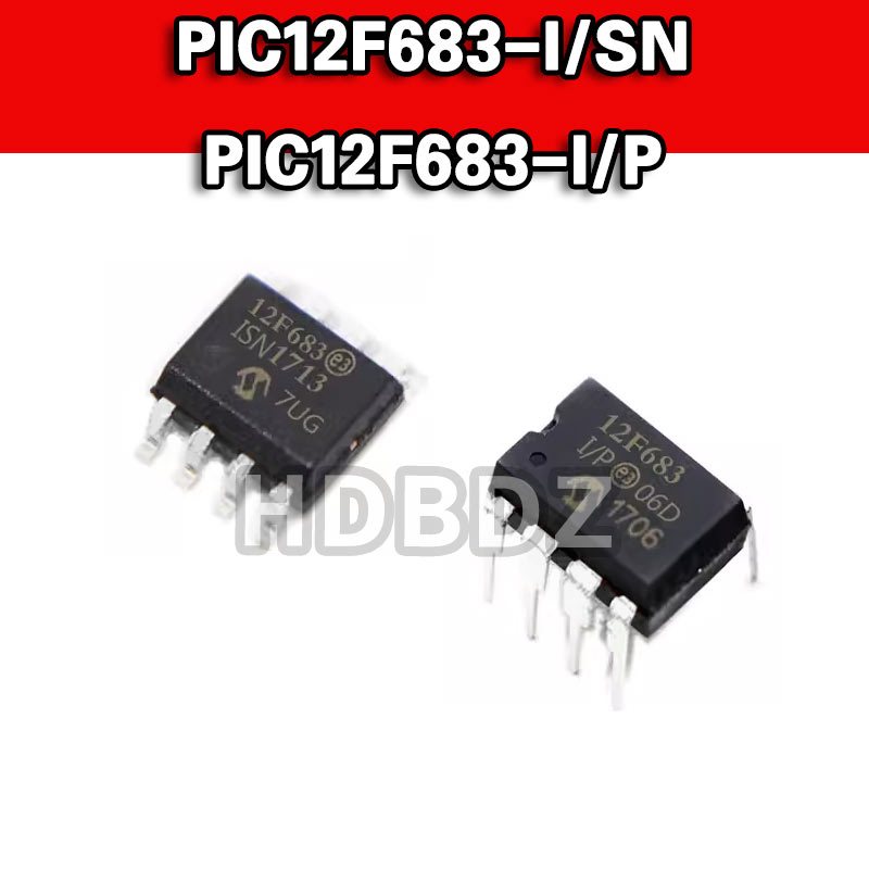 2pcs PIC12F683-I/SN SOP8 PIC12F683-I/P DIP8 แฟลชหน่วยความจํา ...